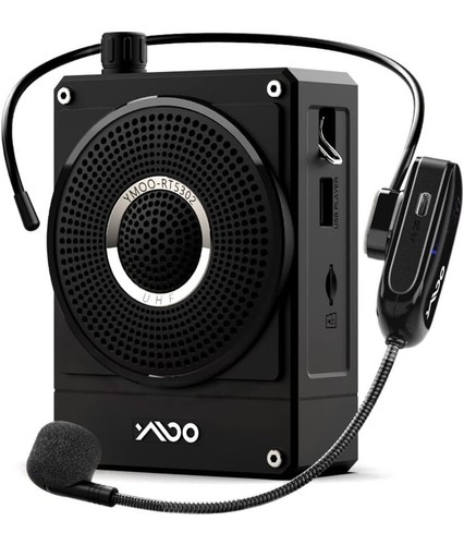 YMOO Brand Rechargeable 10W Wired or 165 Feet Wireless Voice Amplifier ...