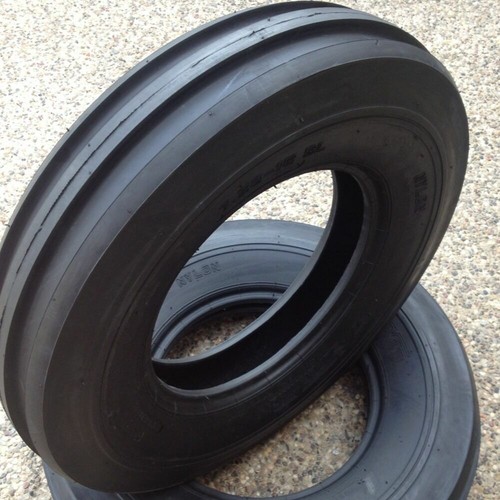 TWO 500X15,500-15,5.00X15,5.00-15 TRI RIB 3 Rib Tractor Tires | eBay