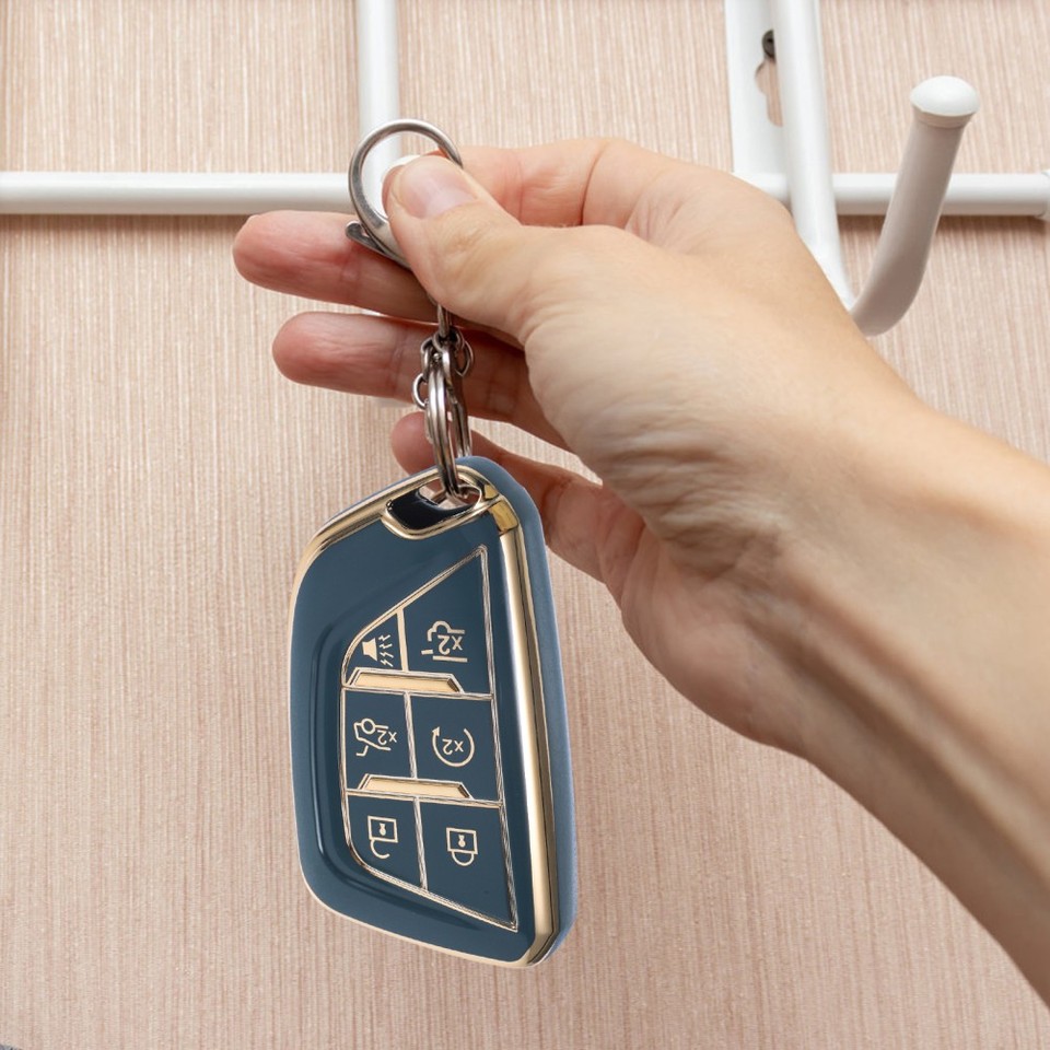 Silicone Car Key Holder Protector for Keys Alloy Metal Fob Cover | eBay ...