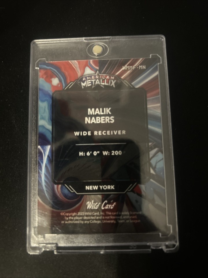 2023 Wild Card Metallix Football Rookie 1/1 Malik Nabers #WMMF-MN | eBay
