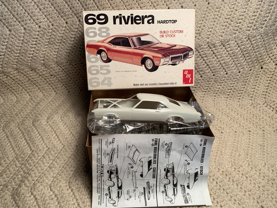1/25 AMT Lot Of 3 Buick Riviera Unbuilt Model Kits Luxurious 1966-69 | eBay