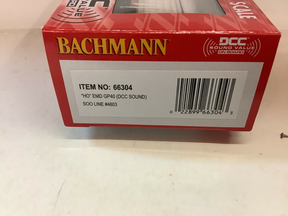 Bachmann #66304 HO scale “SOO” GP40 with DCC and SOUND Rd.#4603 | eBay