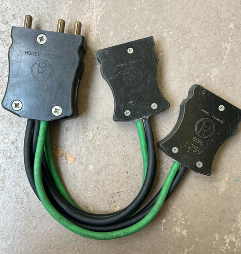 100A Stage Pin Male to ( 2 ) 100A Stage Pin Female Splitter Twofer | eBay