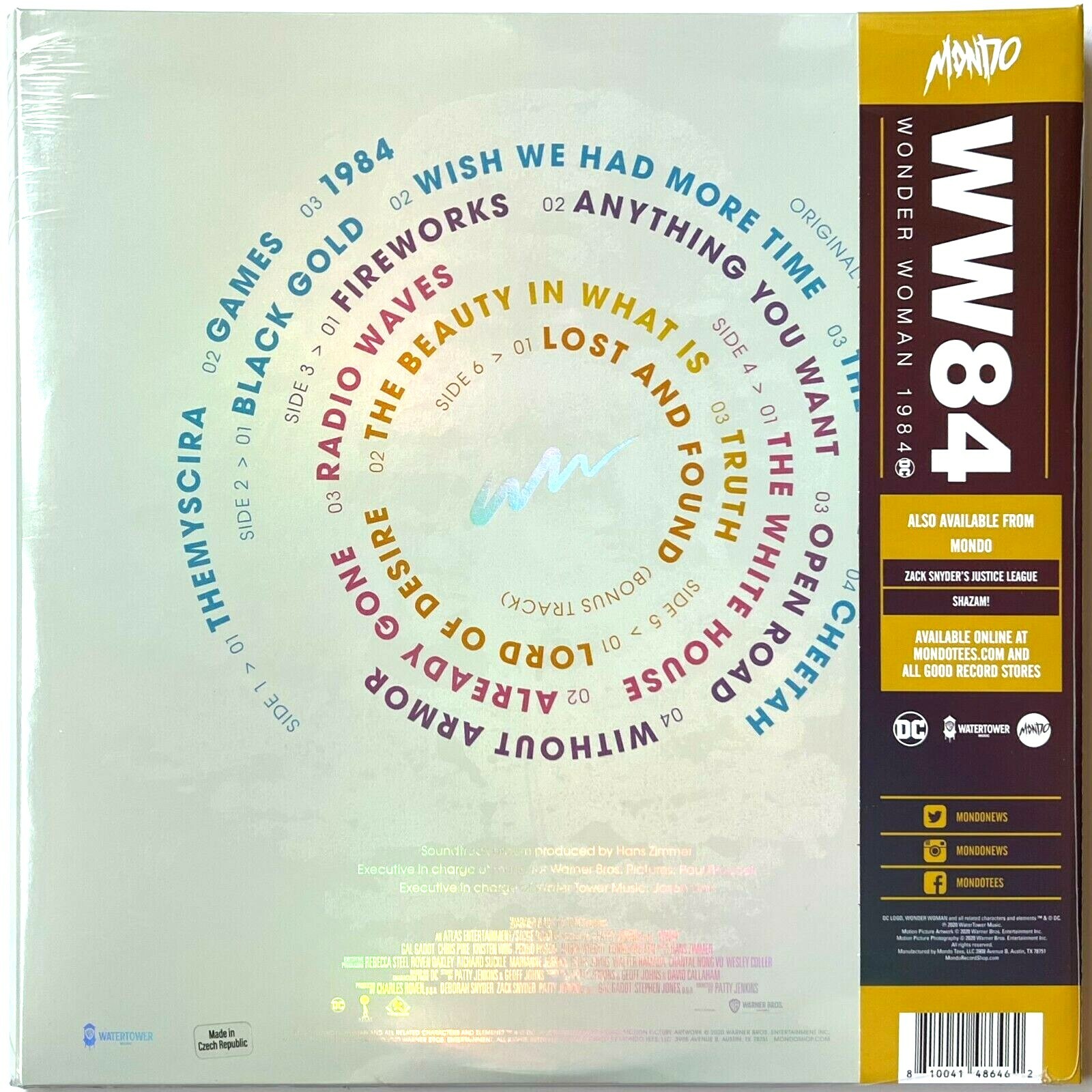 Wonder Woman 1984 [Swirl Vinyl] Mondo Soundtrack LP Record Album [in ...