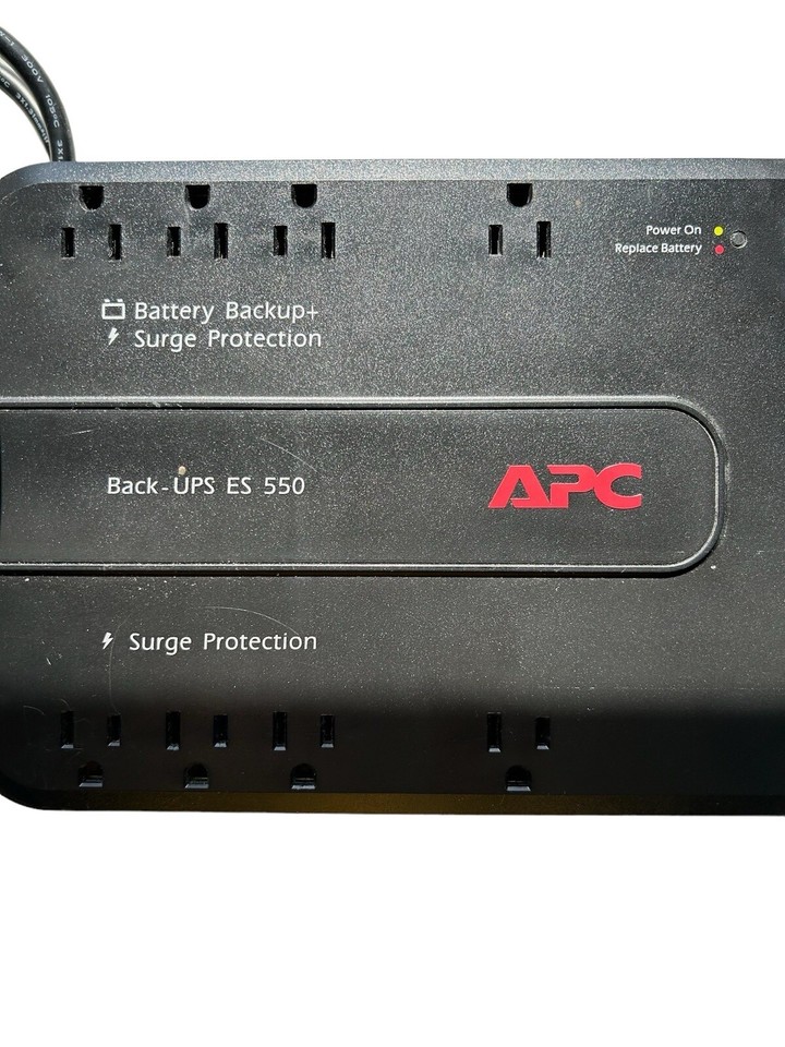APC Back-UPS ES 550 BE550G 8-Outlet Battery Back Up Surge Protector, NO ...