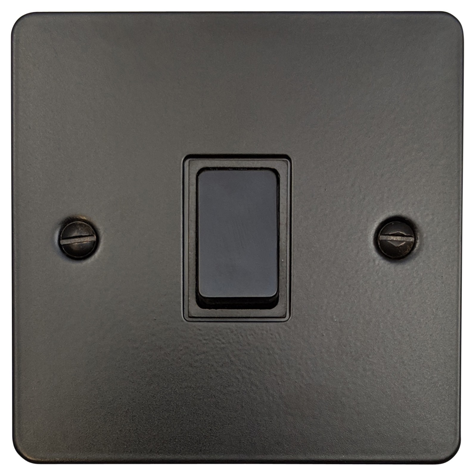 Flat Plate Matt Black FFB Light Switches, Plug Sockets, Dimmers, Cooker ...