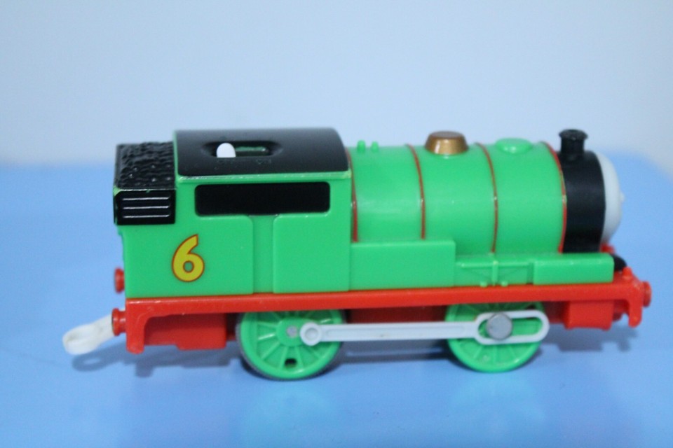 RARE Thomas & Friends Trackmaster Motorized SHOCKED Face Percy Mattel ...