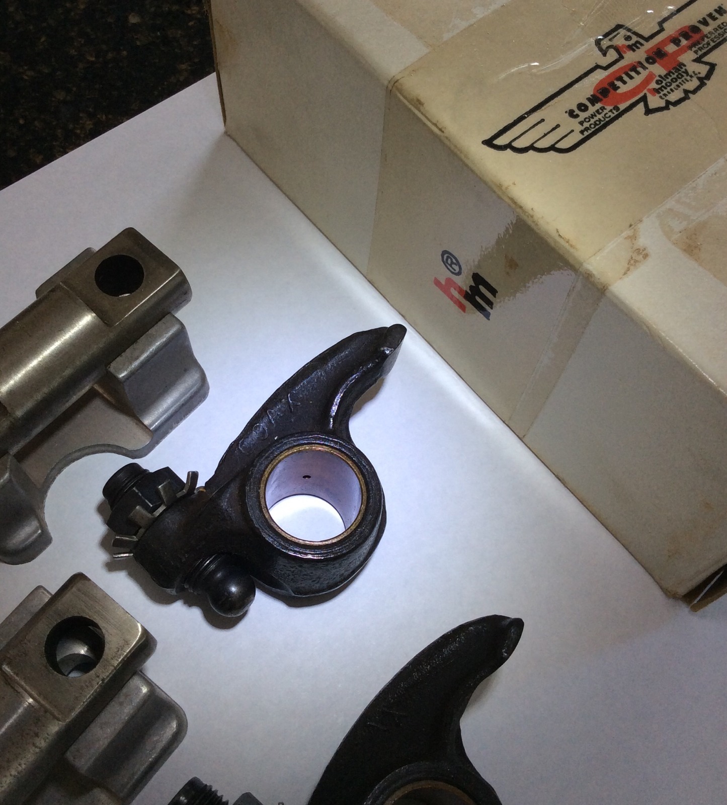 NOS Boss 429 NASCAR Holman-Moody rocker arms 2, N stands 2, N shafts 2 ...