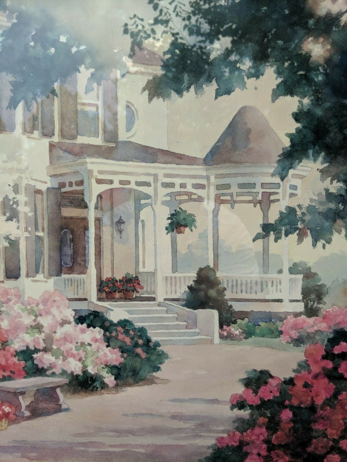 Ray Burdzinski Signed 24 x 18" Watercolor Lithograph Print Southern ...