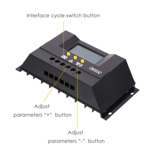 30ASolar Charge Controller PWM12V24V auto Regulator Solar System LCD ...