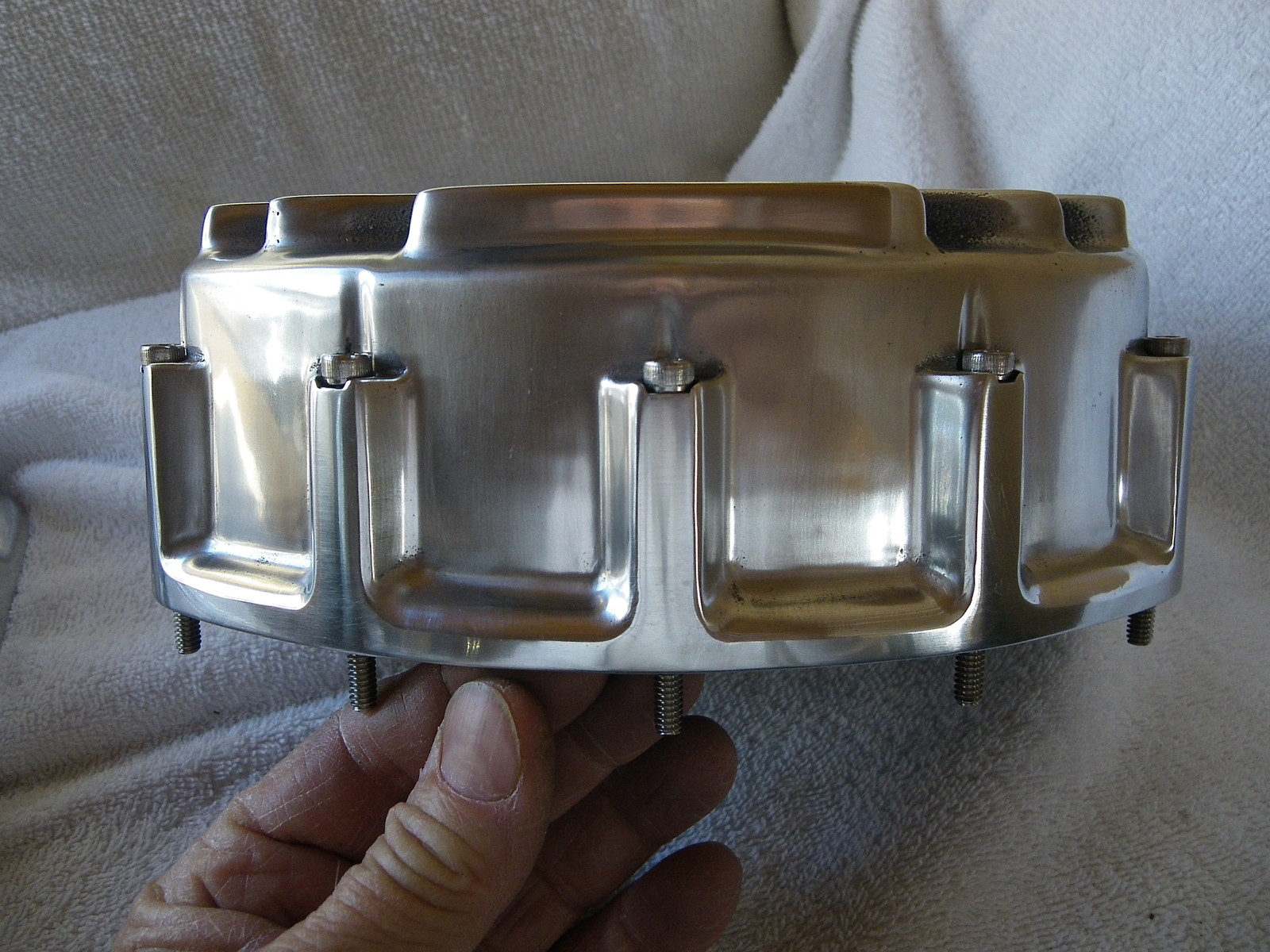 Panhead Rocker Covers CUSTOM CYCLE Finned DISHPAN "polished" or "as ...
