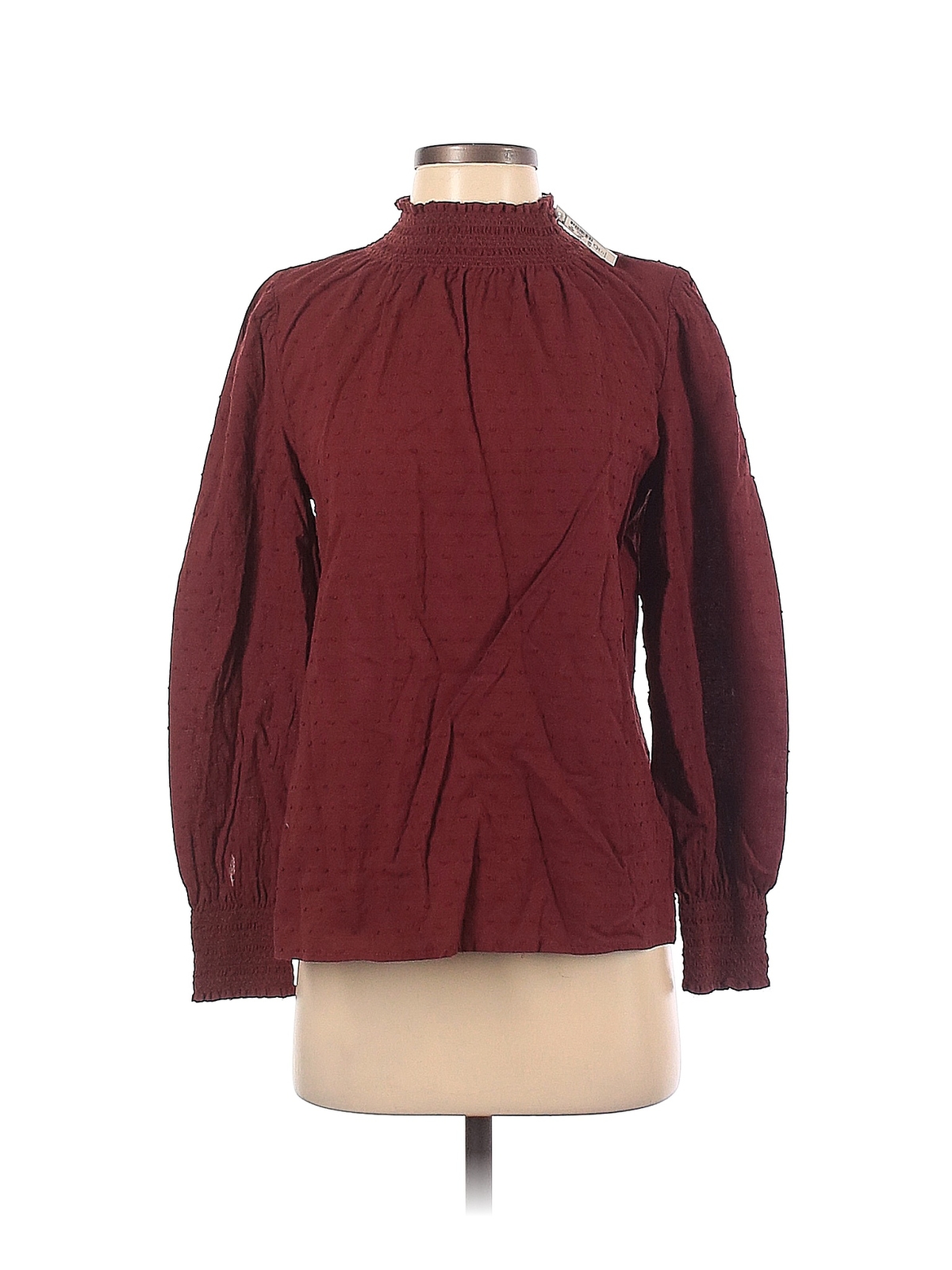 Nwt Madewell Women Brown Long Sleeve Blouse Xs Ebay