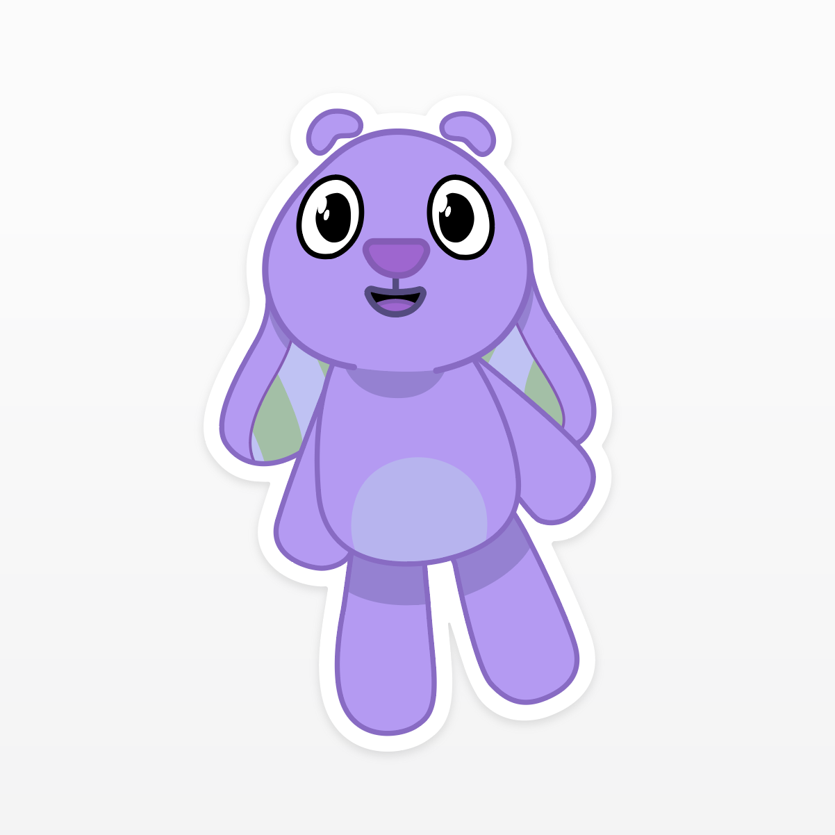 Bluey Floppy (Bingo's plush bunny) car sticker/decal | eBay Australia