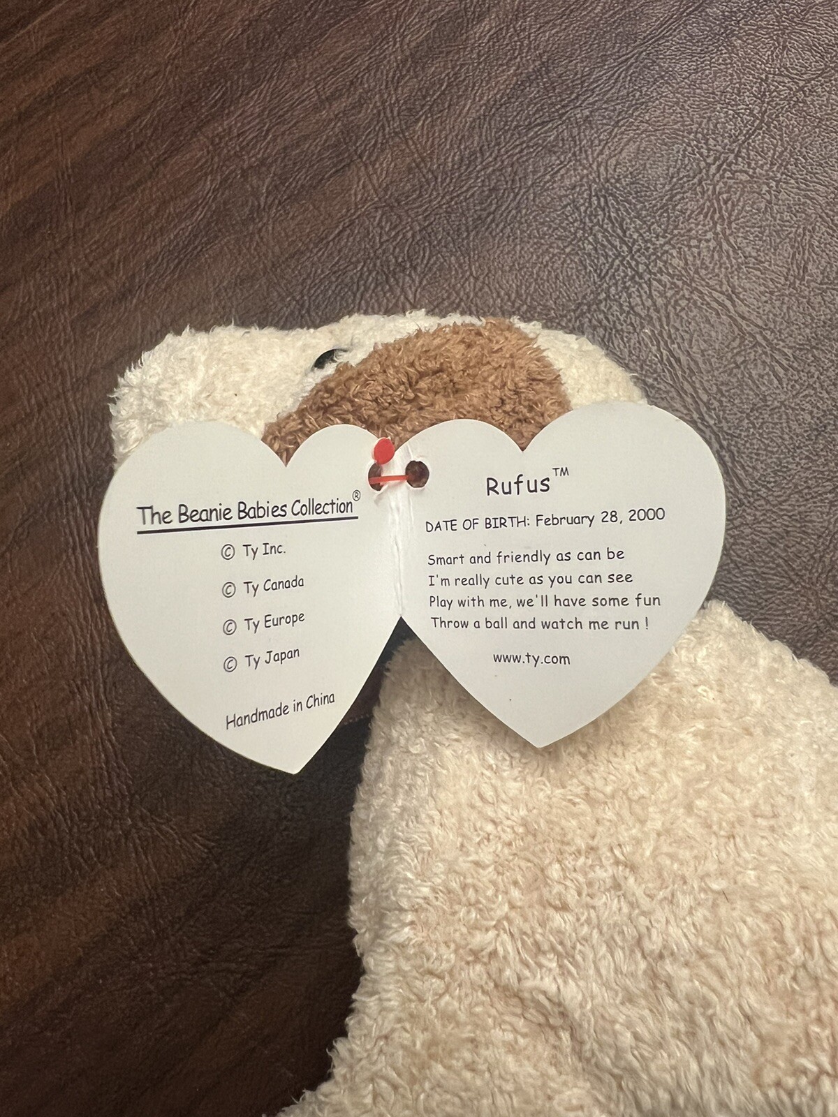 Ty Beanie Baby “Rufus” 2000 Puppy Dog Stuffed Animal Plush With Tag ...