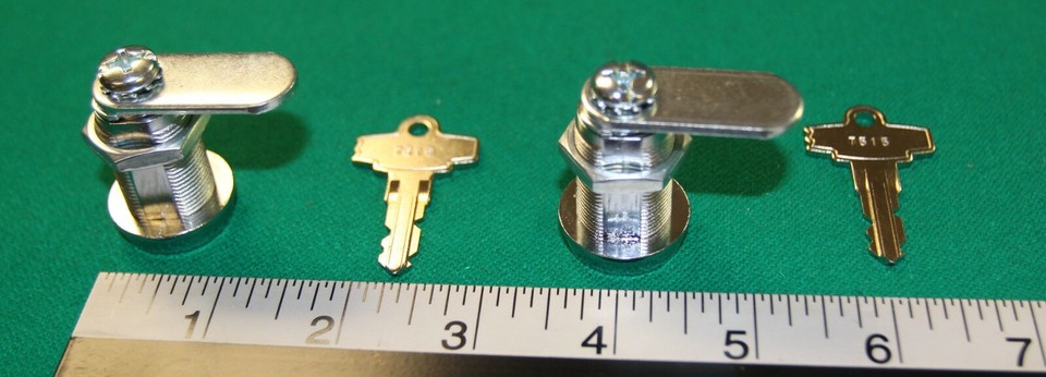 Valley pool table no. 7515 cam locks, qty. 2 locks w/ 2 keys, for 1 ...