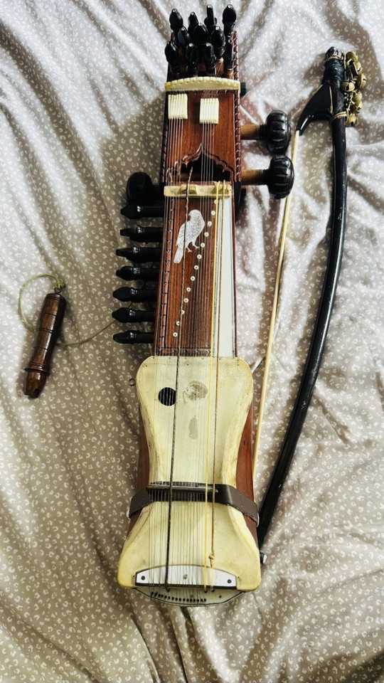 Sarangi Instrument Punjabi Dhadi Folk Brown Tun Wood | eBay UK