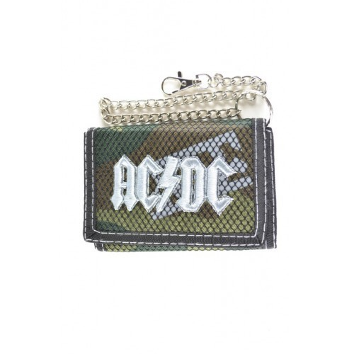 Brand New AC/DC Camo Chain Tri Fold Nylon Wallet | eBay