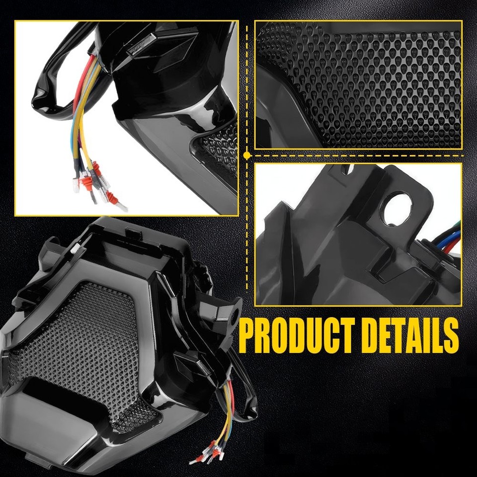 Integrated LED Tail Light Brake Turn Signals For Yamaha R3 MT03 MT25 ...