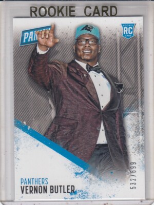 VERNON BUTLER 2017 Panini Panini Day #46 RC 532/699 Carolina Panthers ...