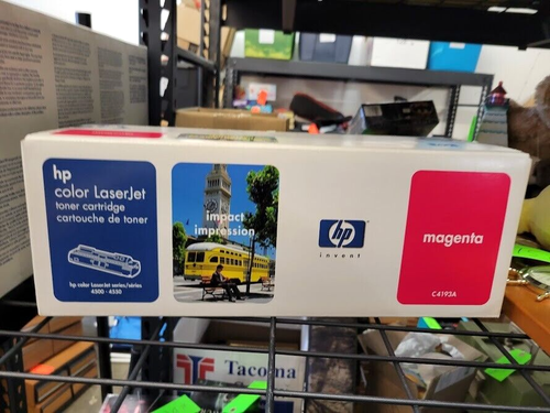 Genuine HP C4193A Laserjet Magenta Toner Cartridge NIB 4500 4550 SEALED ...