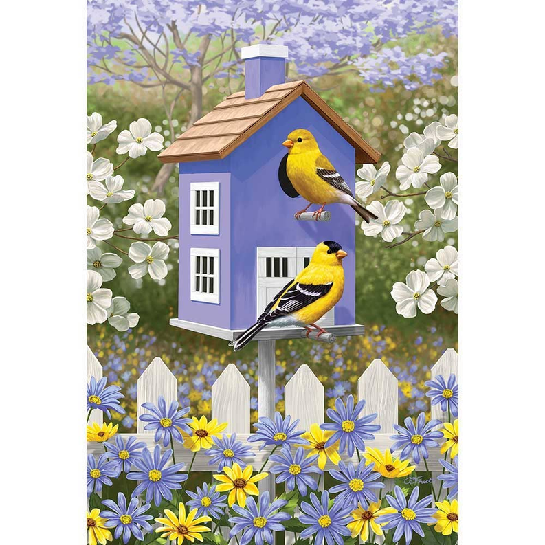 Garden Finch-Garden Home Flag gold 13x18 | eBay