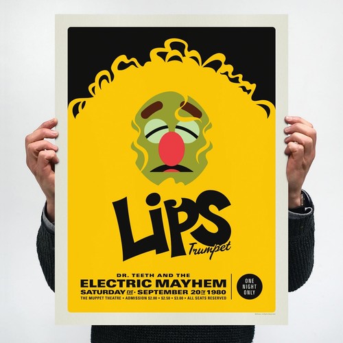 LIPS Michael De Pippo Muppets Dr Teeth and the Electric Mayhem Poster ...