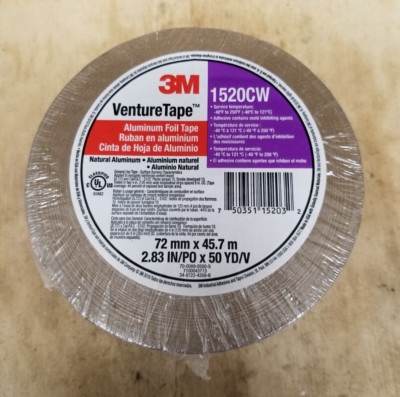 3M Venture Tape 1520CW-NT 3 IN. x 50 YRD. Cold Weather Foil Tape | eBay