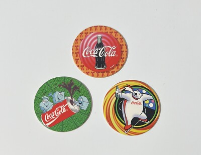 Coca Cola Pogs Set Of 3 RARE | eBay