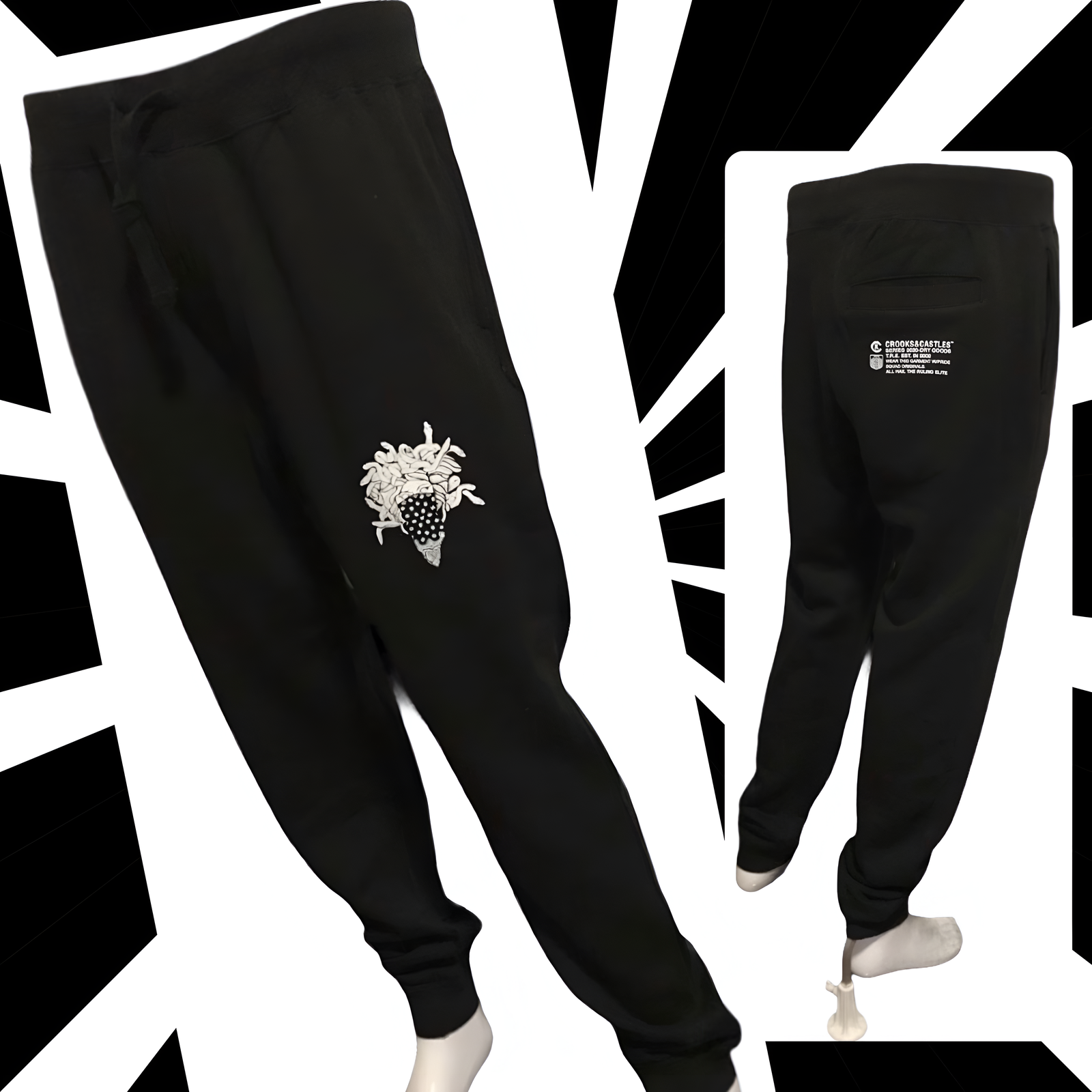 CROOKS & CASTLES (BLACK) JOGGER SWEATS FOR MEN | eBay