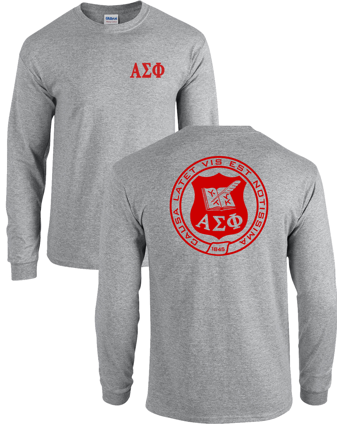 Alpha Sigma Phi Fraternity Seal Long Sleeve Alpha Sig Shirt - MORE ...