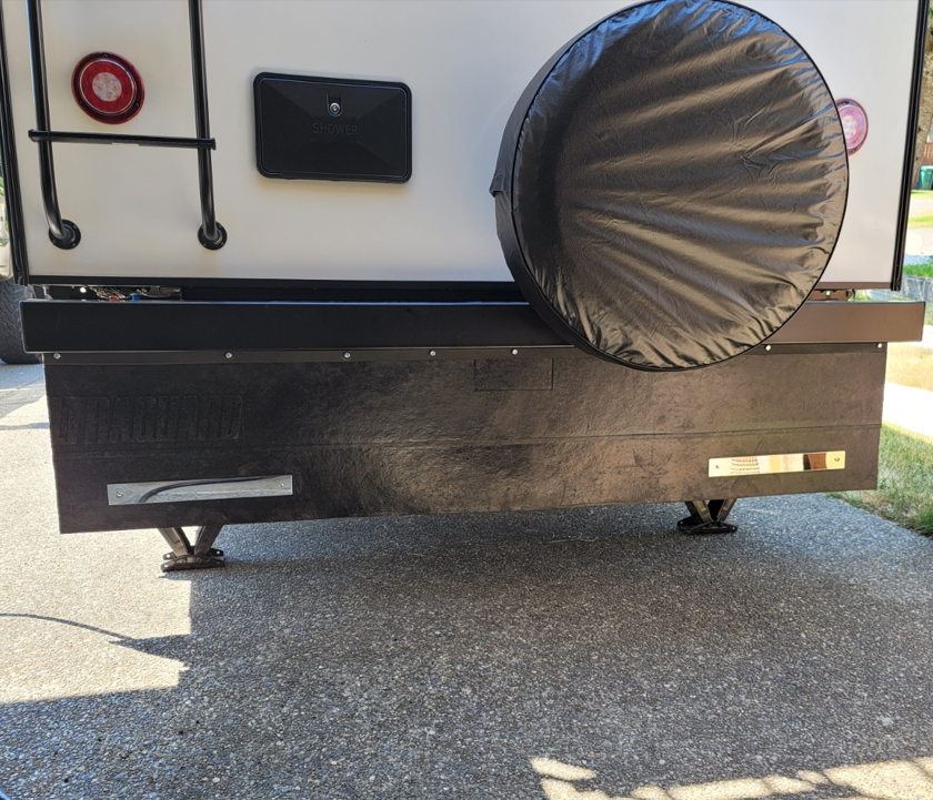 Heavy Duty Rubber RV Mud Flap Rock Guard Rear Coach Trailer Tow Shield ...