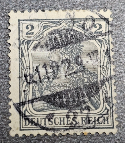 Stamp Germany Deutsches Reich Germania 2 Pfennig 1902 Mi. Nr. 68 (34275 ...
