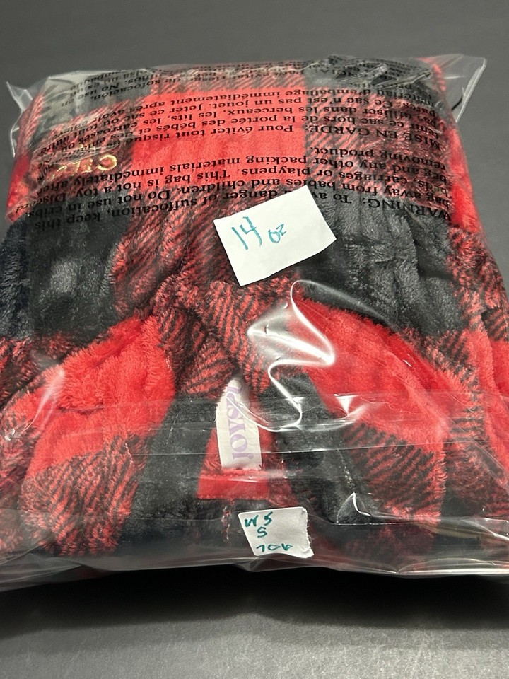 Joyspun Women's Plush Buffalo Plaid “Hot Chocolate Weather”Hooded Top ...