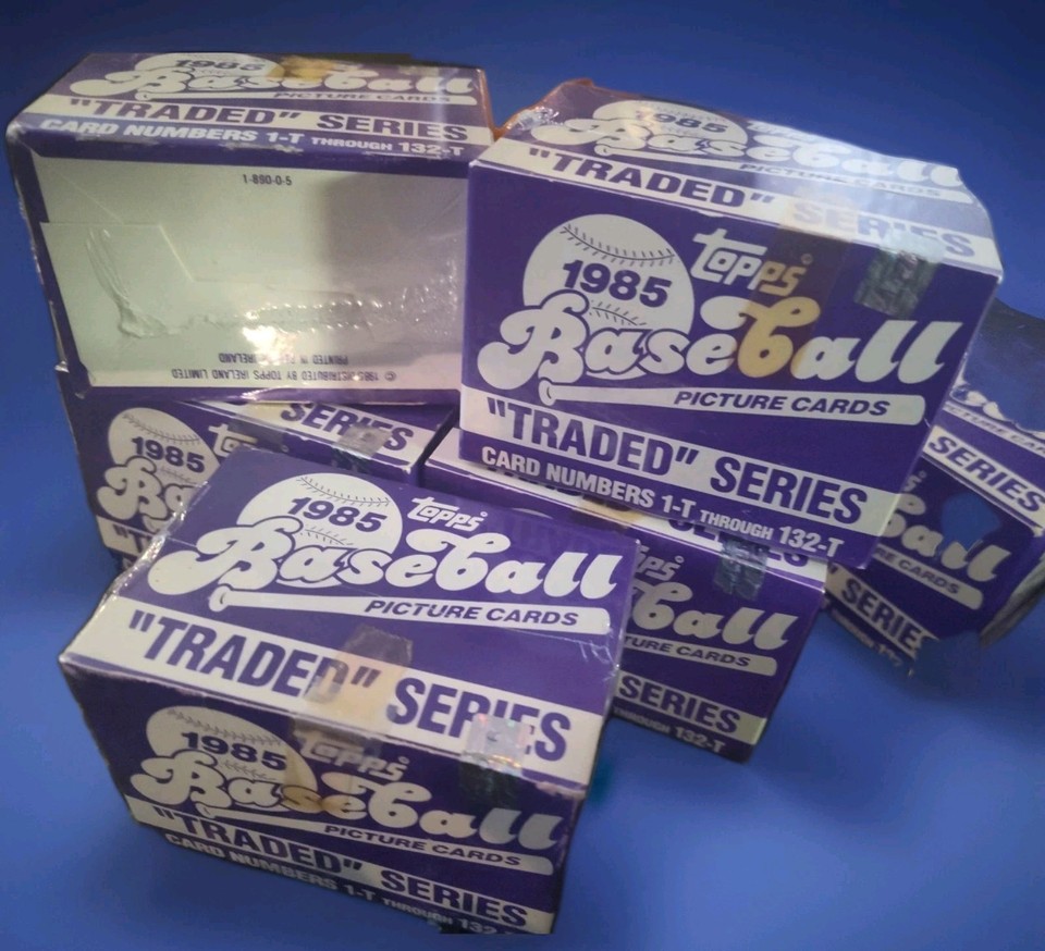 1985 Topps Traded Factory Set + HOLOGRAM +Custom Wrapped 132 Baseball ...