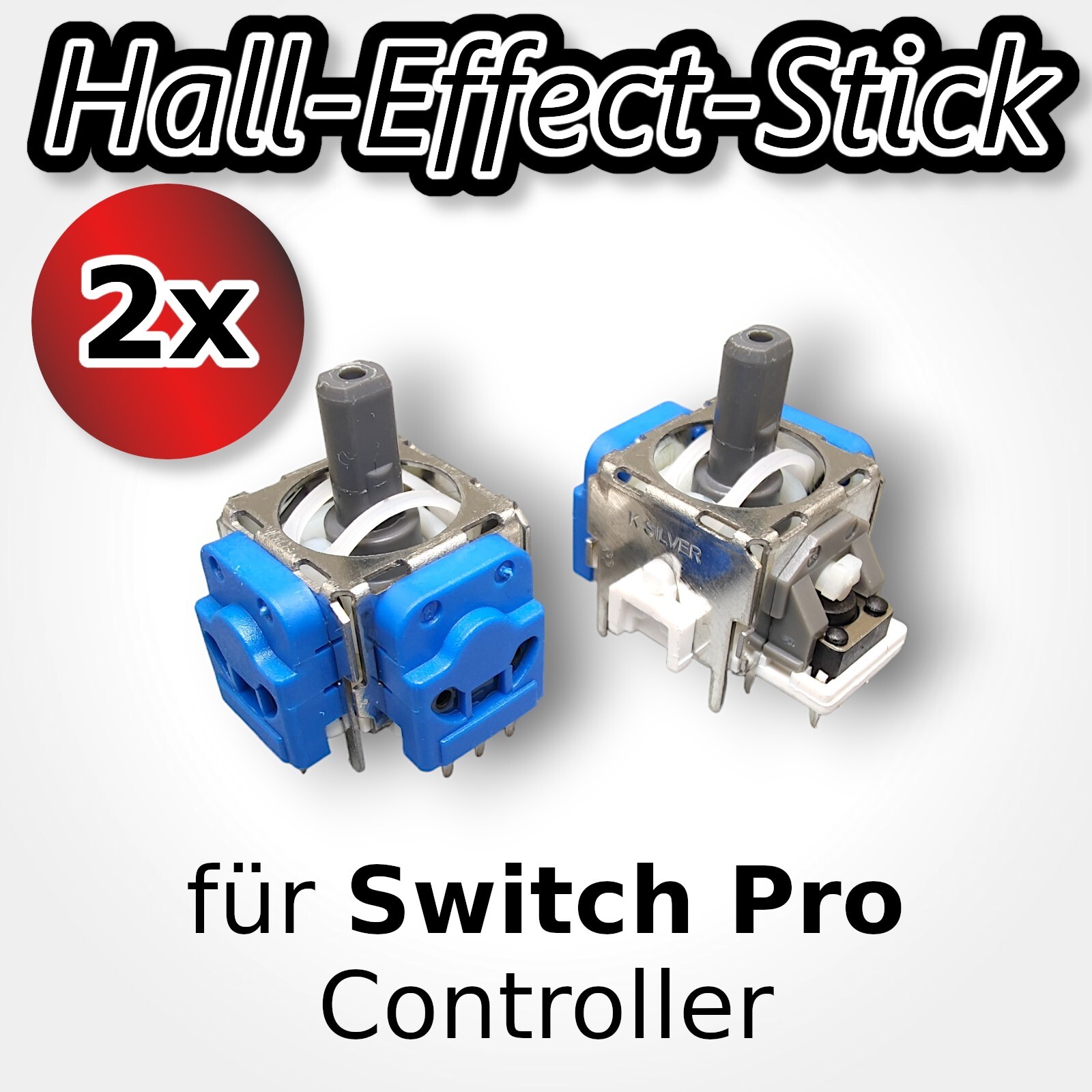2x Hall Effect Stick V3 für Switch Pro Controller - Magnet Effekt Drift ...
