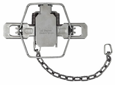1 Bridger # 2 Dogless Offset 2 Coil Spring Foothold Traps Coyote Fox ...