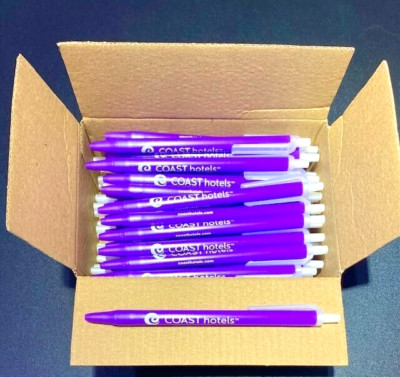 ((NICE!)) BULK LOT OF 50 POPULAR CLICK PENS BLUE INK BALLPOINT BULK ⭐ ...
