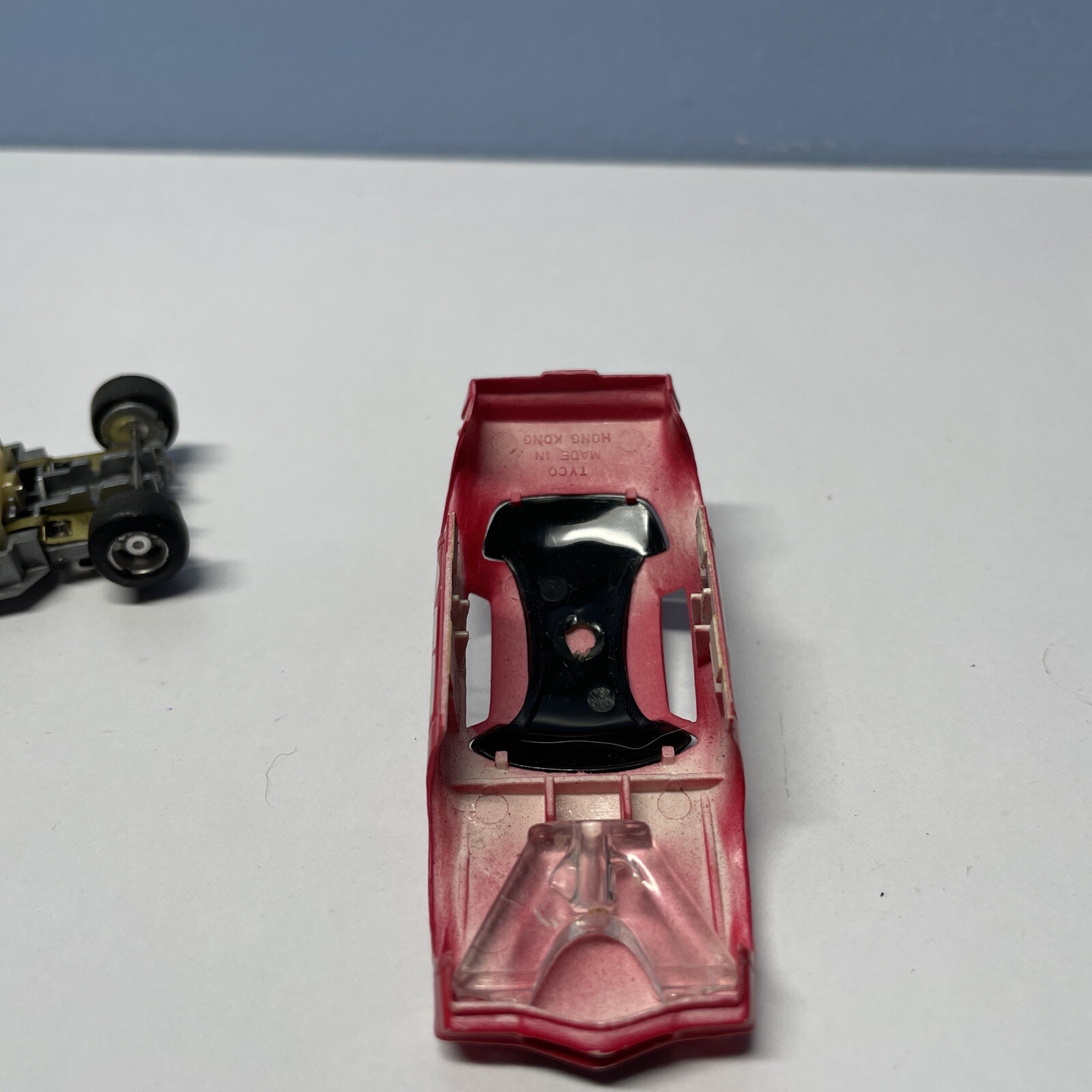 Tyco RED & White Camaro Z28 HO Race SLOT CAR HP2 Flex chasis Working ...