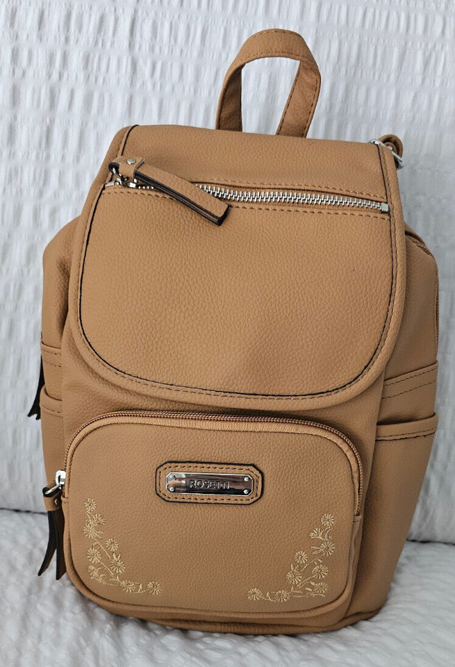 Rosetti Tinley Embroidery Small Backpack $69- Deer Tan NWT | eBay