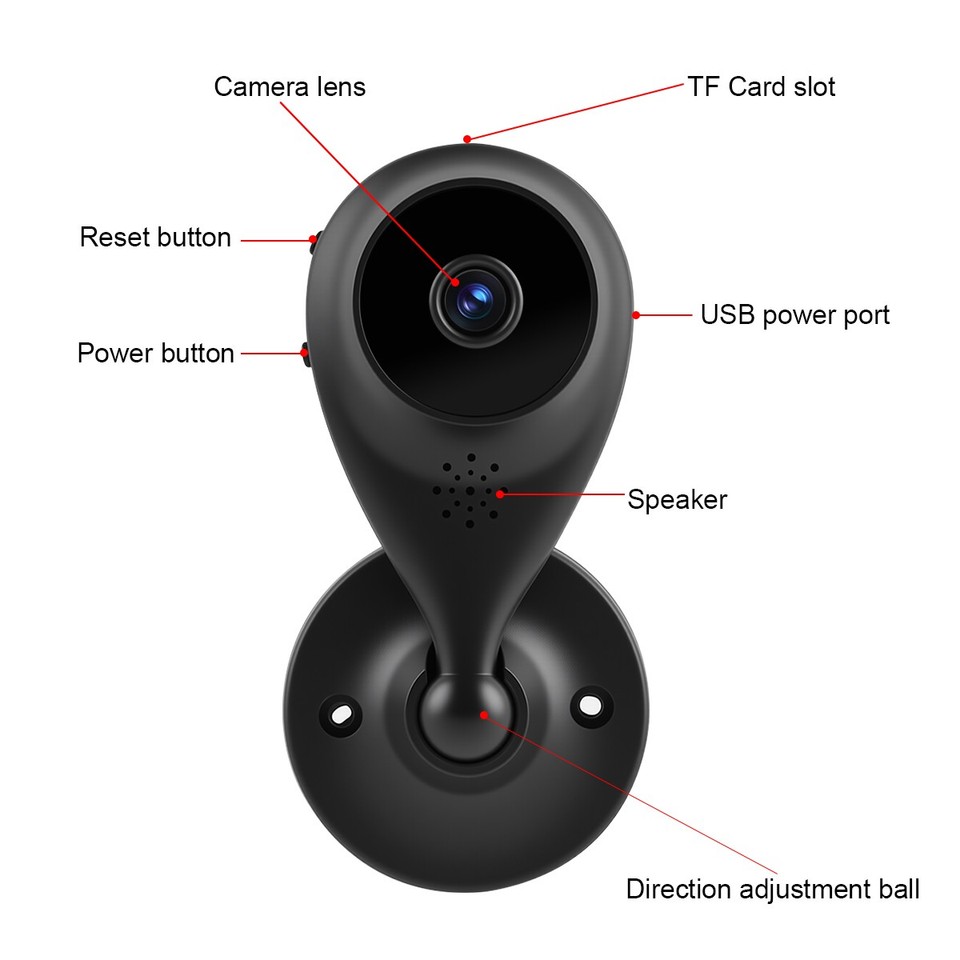 2025 Smart Mini WiFi Camera Wireless 1080P HD Night Cam Home Security ...