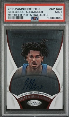 2018 Panini Certified Potential Shai Gilgeous Alexander CP-SGA Rookie ...