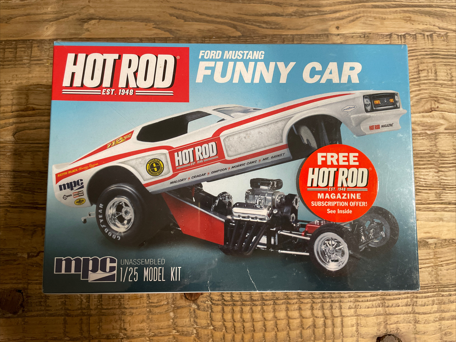 MPC HOT ROD FORD MUSTANG FUNNY CAR MODEL KIT *FACTORY SEALED 1/25 | eBay