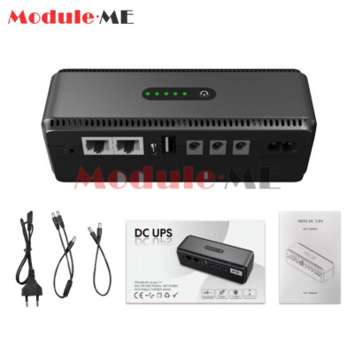 DC 5V 9V 12V Battery Backup UPS Uninterruptible Power Supply 8800mah ...