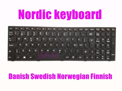 Danish Swedish Norwegian Finnish Nordic keyboard for Lenovo Z50-70 Z50 ...