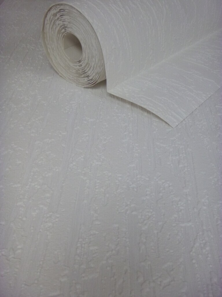 AS Creations Bark Wallpaper - Expanded White Vinyl - Thick Texture ...