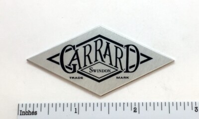 Garrard Swindon Badge Logo for Turntable Base Plinth - Custom Made ...