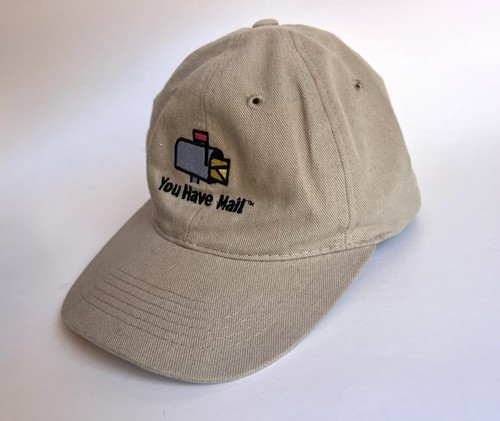 Vintage America Online AOL AIM You Have Mail Cap Internet Dial Up NWT ...