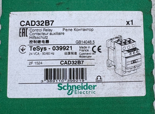 SCHNEIDER ELECTRIC CAD32B7 039921 CONTACTEUR AUXILIAIRE x1 | eBay