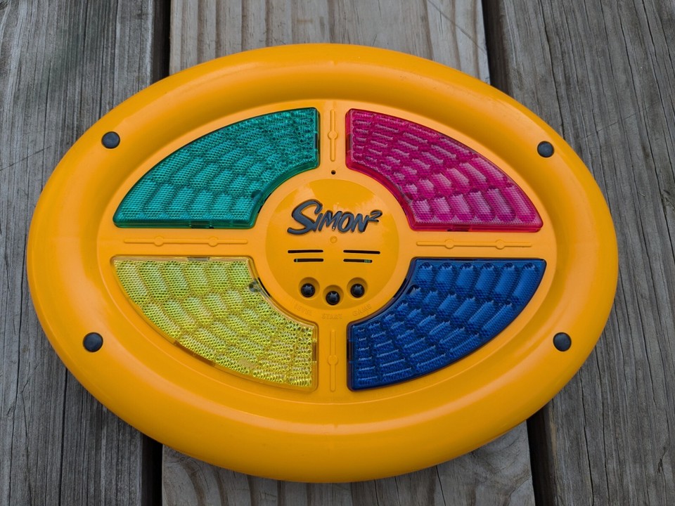 Simon 2 Double Sided Full Size Electronic Handheld Memory Game TESTED ...