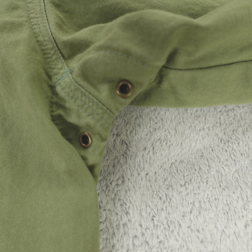 10 Deep Shirt Mens Medium Olive Green Military Patch Streetwear | eBay